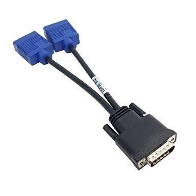 DMS LFH-60 Pin to Dual VGA Female Splitter Cable - Matrox Graphics Card ...