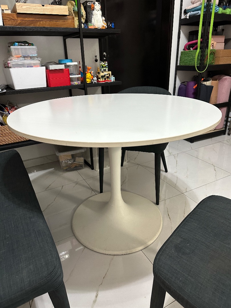 Docksta Table from Ikea (103 cm), Furniture & Home Living, Furniture ...