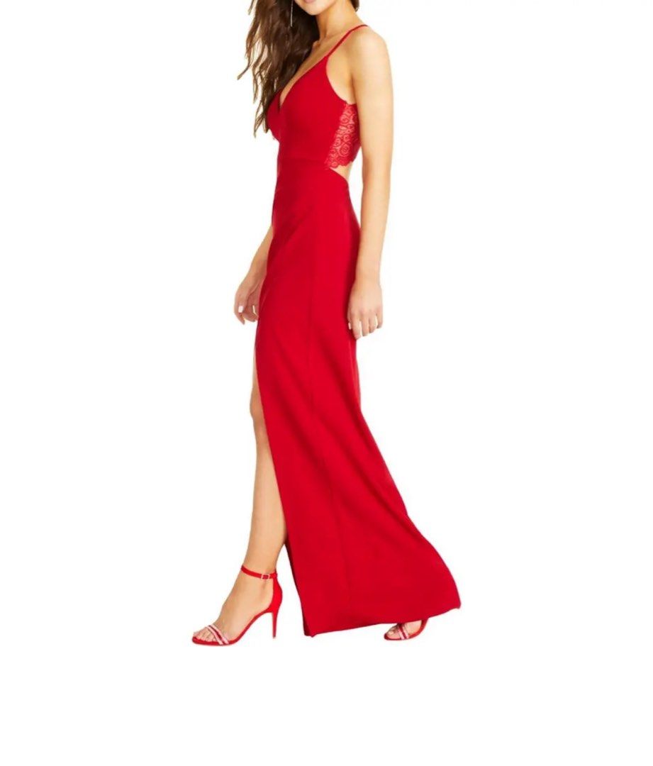 Emerald Sundae Red Prom Gown Prenuptial Photoshoot Outfit, Women's ...