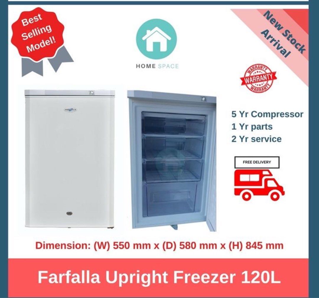 Farafalla Upright Freezer - 120L - barely used, Babies & Kids, Nursing ...