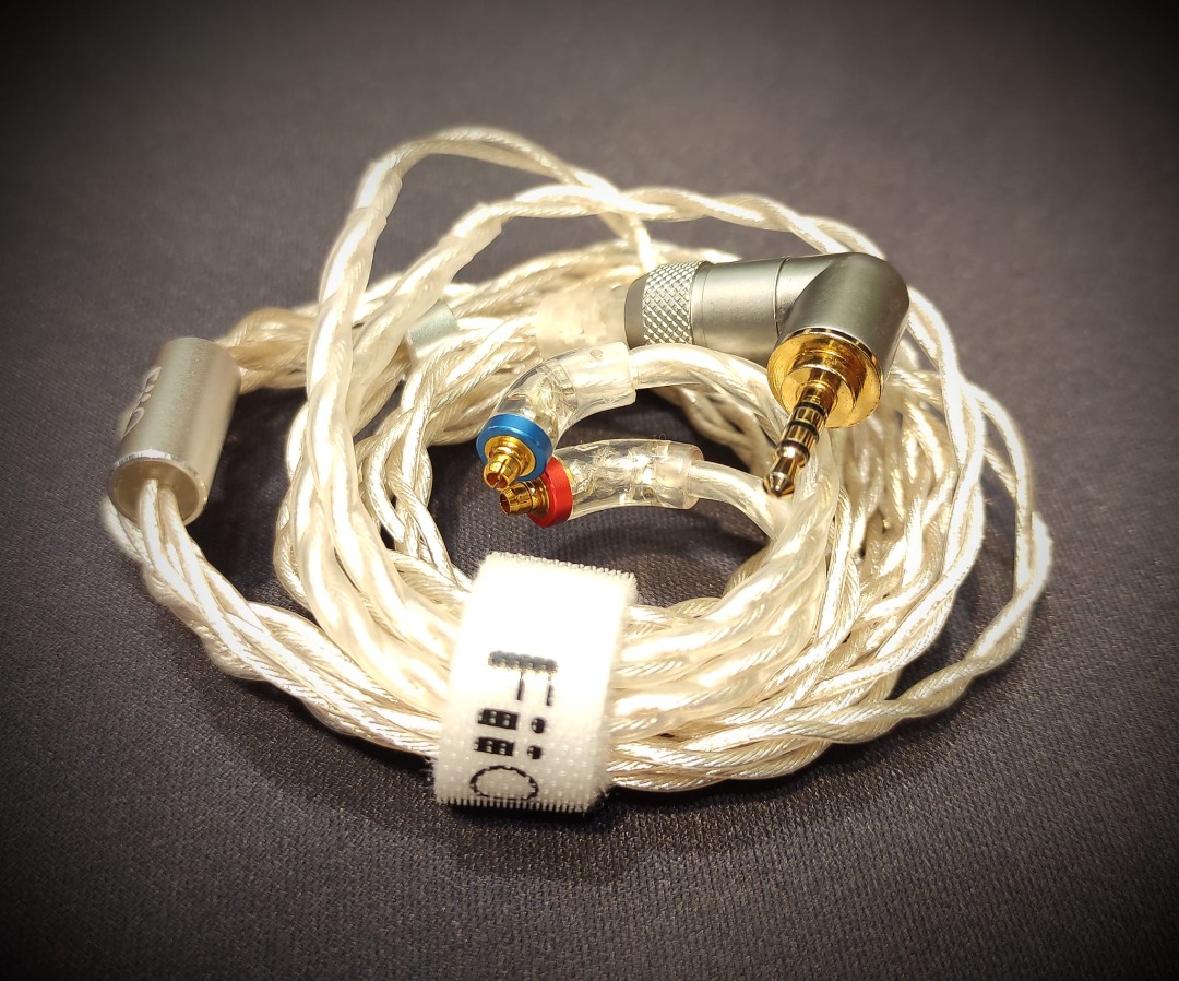 FiiO LC-2.5D High-Purity Monocrystalline Sterling Silver Litz Earphone IEM Cable (MMCX), Audio ...