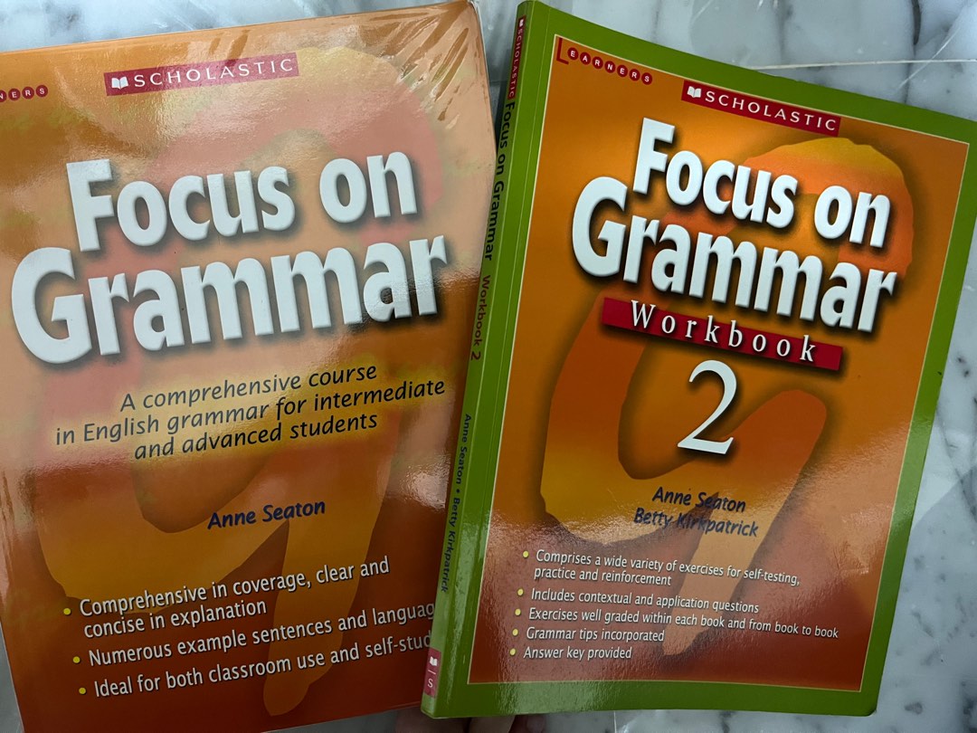 English, Focus on Grammar Scholastic Textbook and Workbook, Hobbies ...