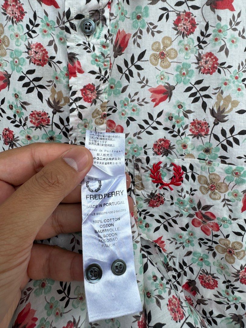 Fred Perry Liberty, Men's Fashion, Tops & Sets, Tshirts & Polo Shirts ...