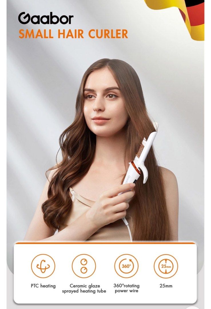 Gaabor Curling Iron, Beauty & Personal Care, Hair on Carousell