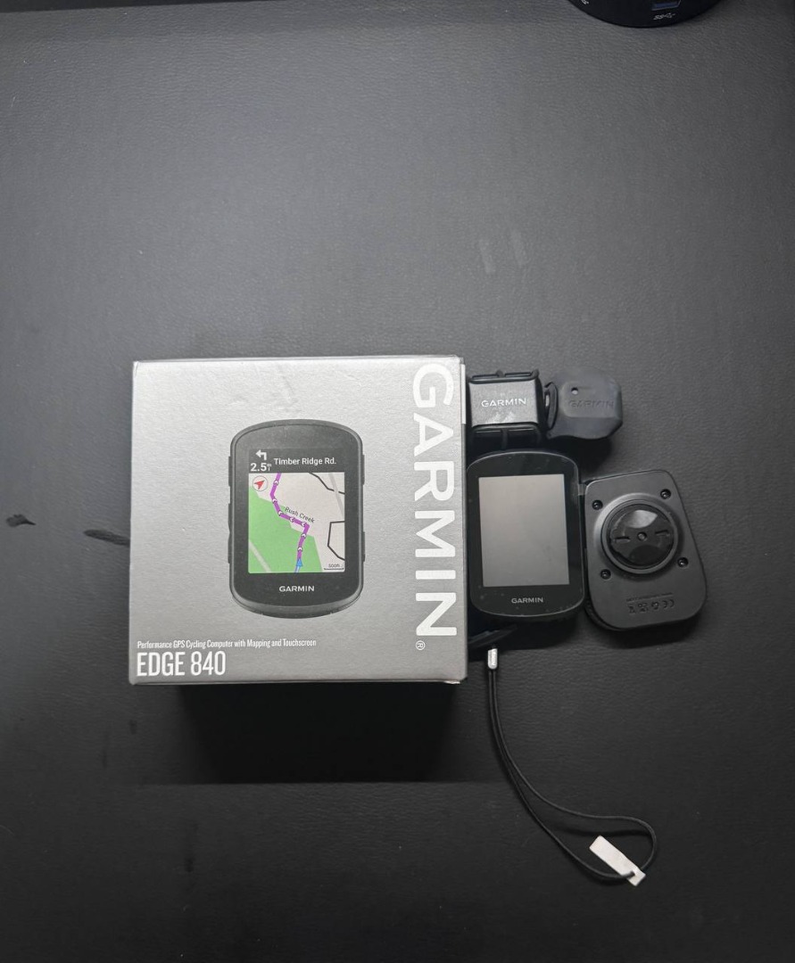 Garmin 840 Edge Bicycle computer with speed sensor cadence sensor ...