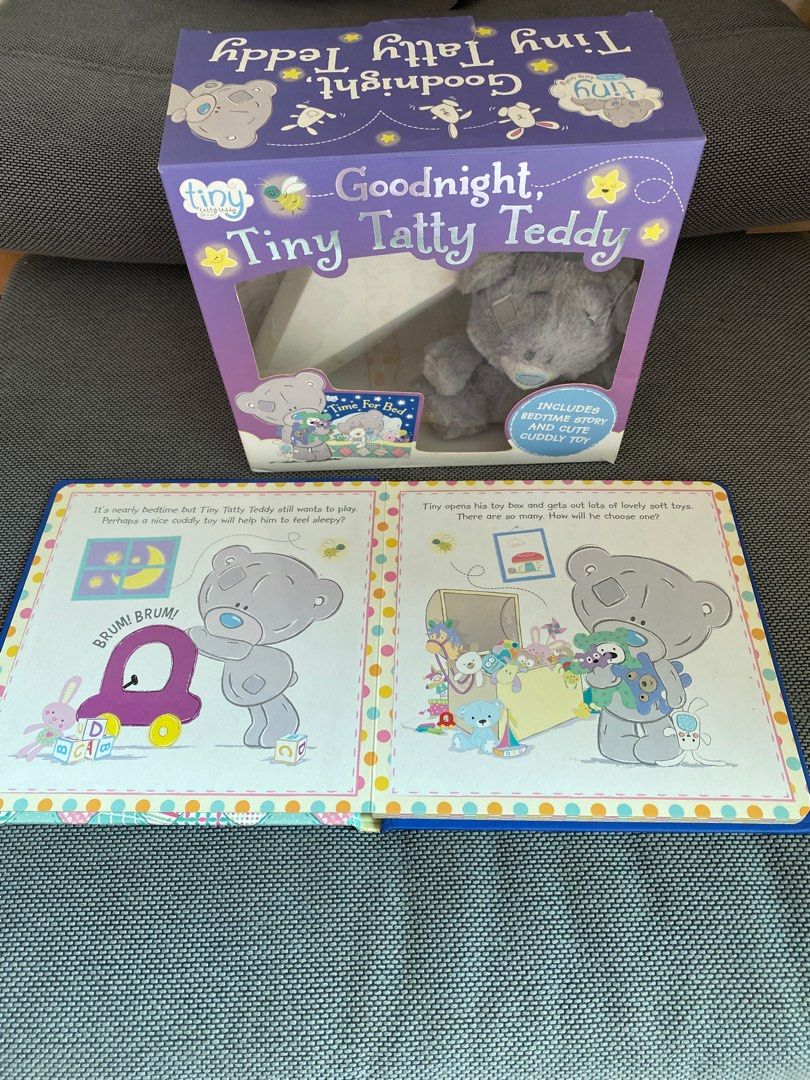 Goodnight Tiny Tatty Teddy bedtime story book and soft toy, Hobbies ...
