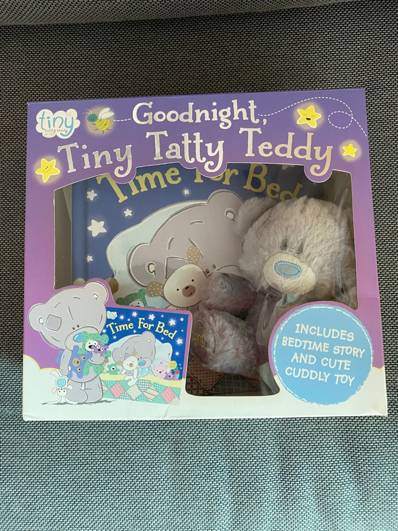 Goodnight Tiny Tatty Teddy bedtime story book and soft toy, Hobbies ...