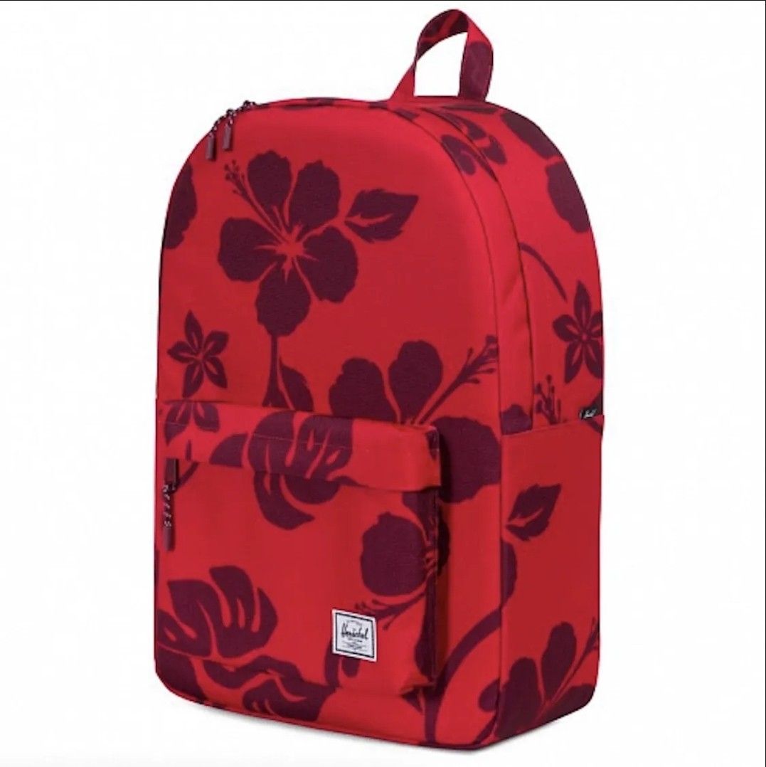 Herschel Classic Backpack - Aloha Red, Women's Fashion, Bags & Wallets ...