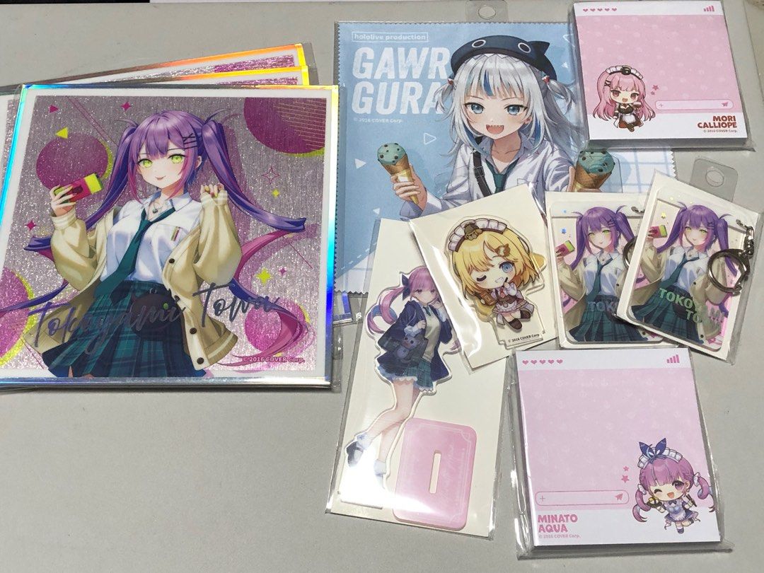 Hololive Aniplus Cafe Collab Merchandise, Hobbies & Toys, Memorabilia ...