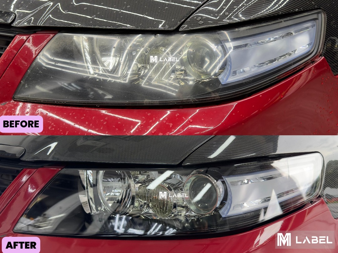 Honda Accord Euro R - Headlight Restoration + Blackout, Car Accessories ...
