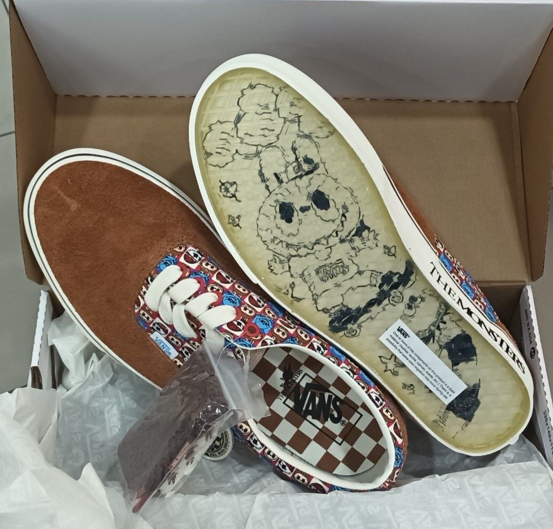 How2work x vans Era kasing lung the monster labubu zimomo, 男裝, 鞋, 便服鞋 ...