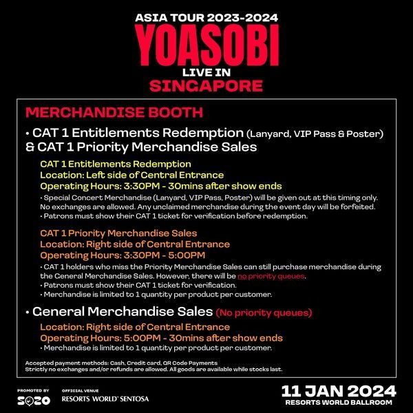 HTB - Yoasobi SG Concert Official Merchandise, Hobbies & Toys ...
