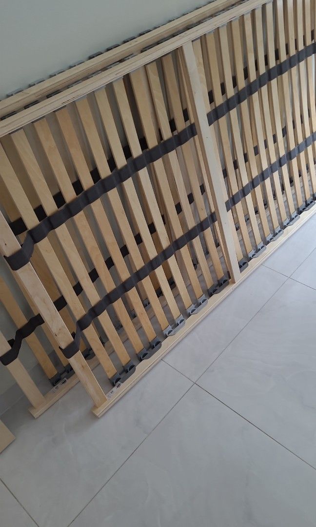 IKEA Lonset slatted bed base, Furniture & Home Living, Furniture, Bed ...
