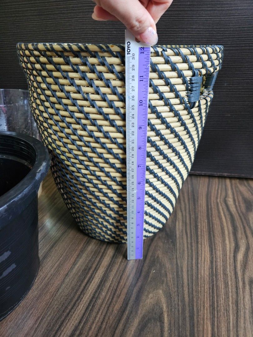 Ikea Rattan Weave Pot, Furniture & Home Living, Gardening, Pots ...