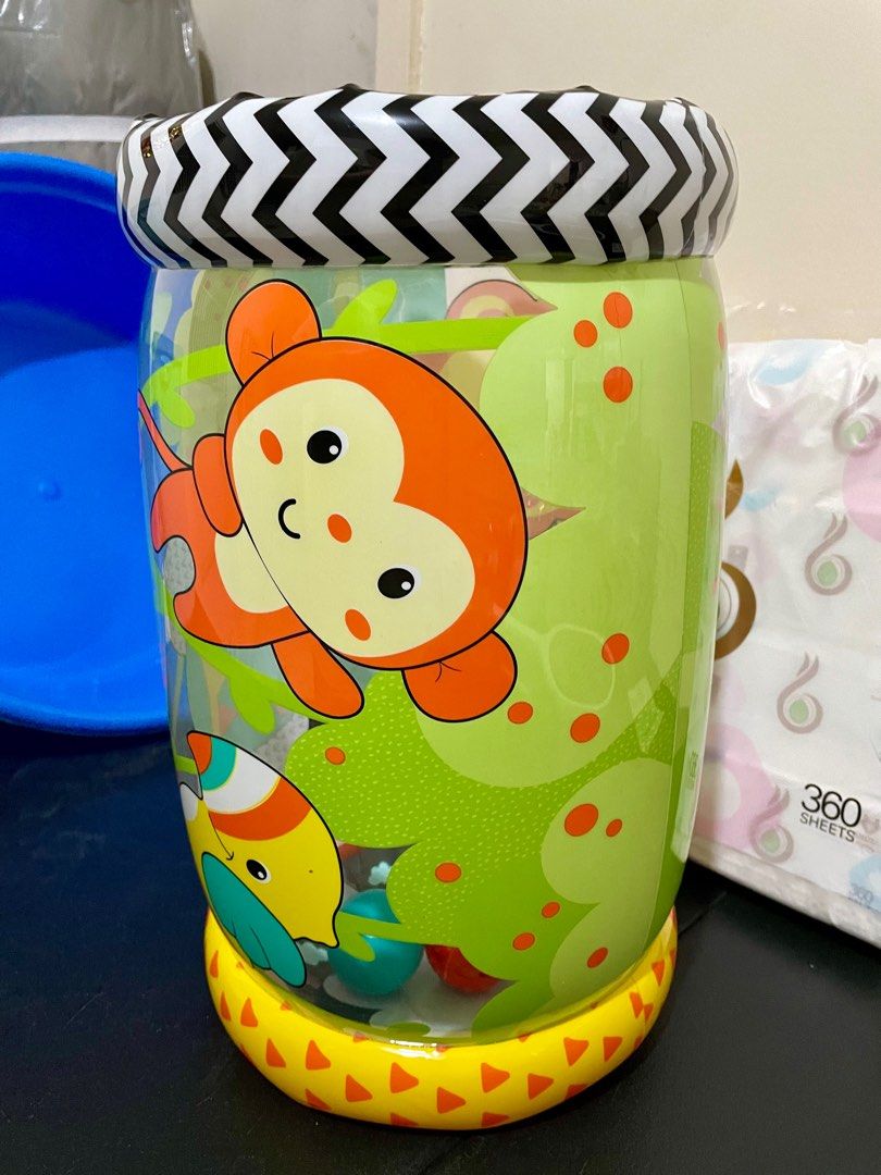 Infantino Jungle Peek & Roll Inflatable Toy, Babies & Kids, Infant ...