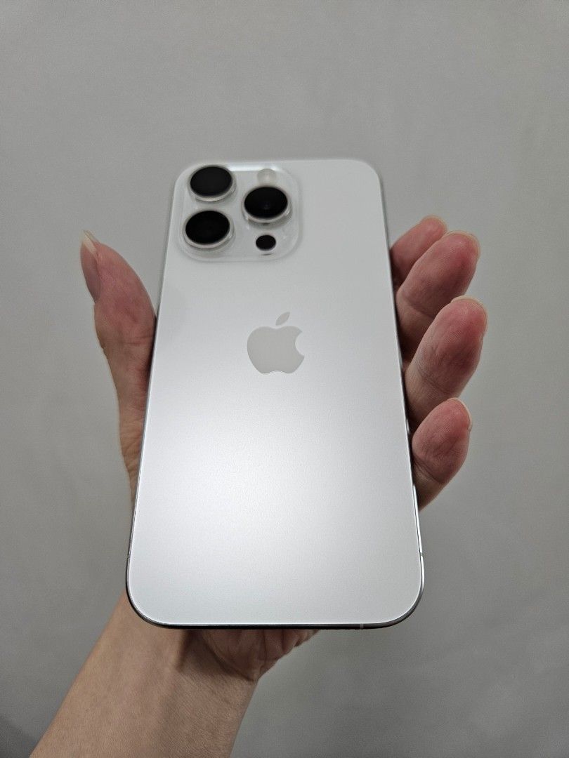 iPhone 15 Pro White Titanium 128GB, Mobile Phones & Gadgets, Mobile ...