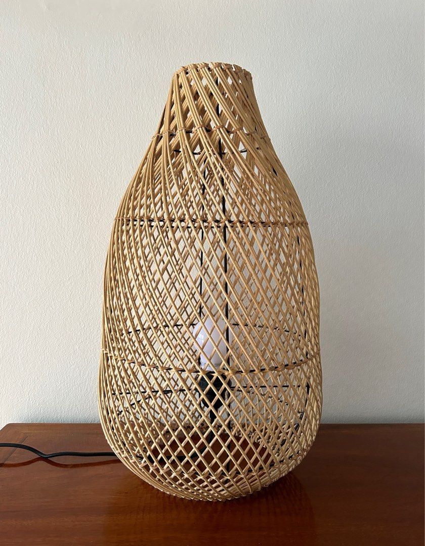 Island living large Rattan lamp, Furniture & Home Living, Lighting ...