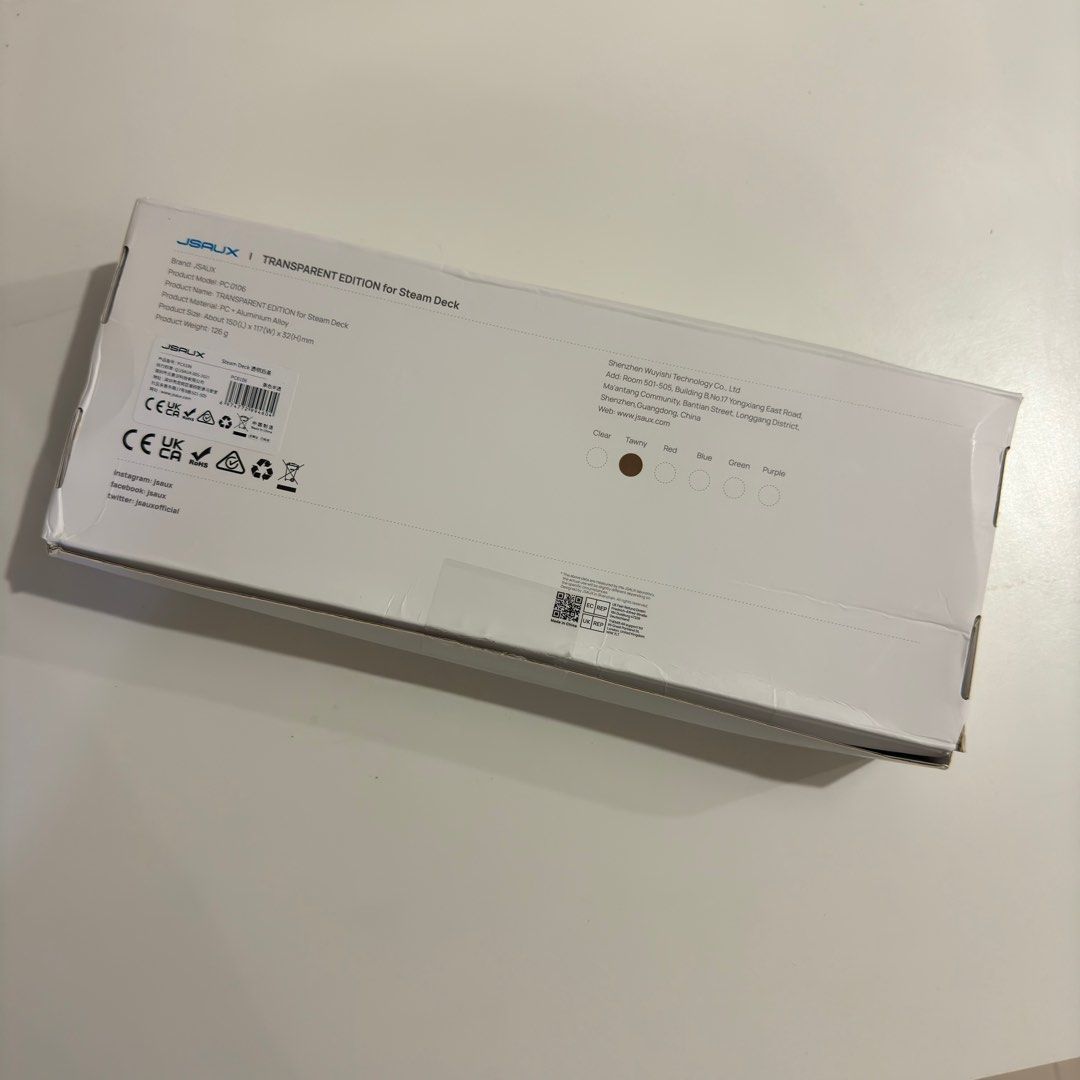 Jsaux Steam Deck Transparent Backcase, Video Gaming, Gaming Accessories ...