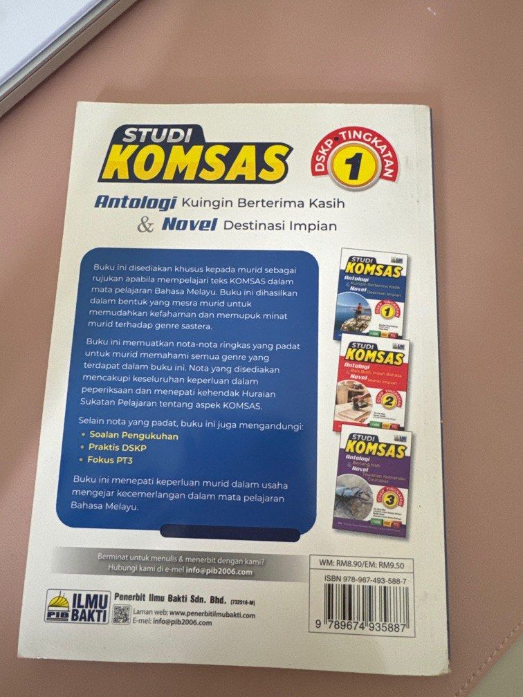 Komsas Antologi & Novel Tingkatan 1, Hobbies & Toys, Books & Magazines ...
