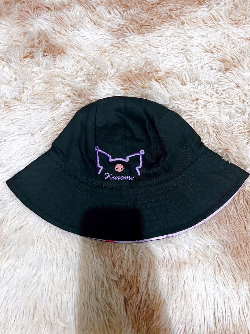Kuromi Reversible Bucket Hat, Women's Fashion, Watches & Accessories ...