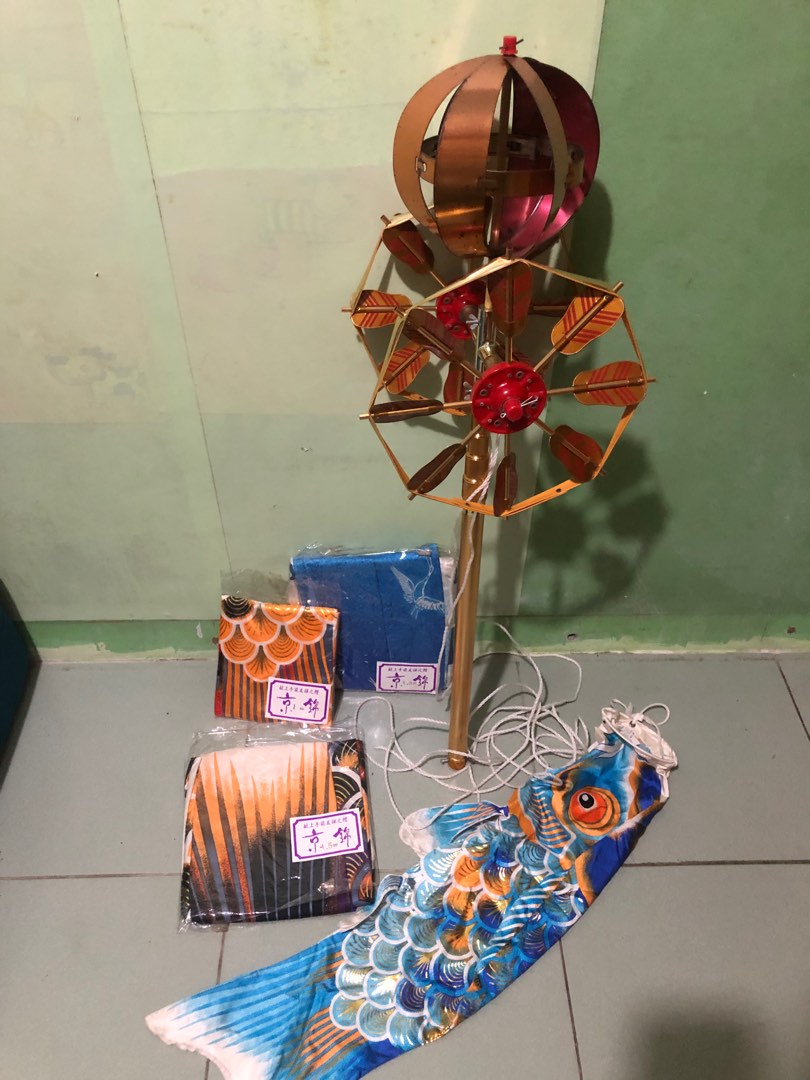 Large Koi fish wind flag set, Hobbies & Toys, Memorabilia ...