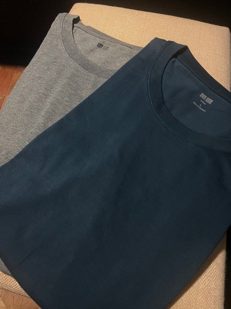 Large Uniqlo Supima Set, Men's Fashion, Tops & Sets, Tshirts & Polo Shirts on Carousell