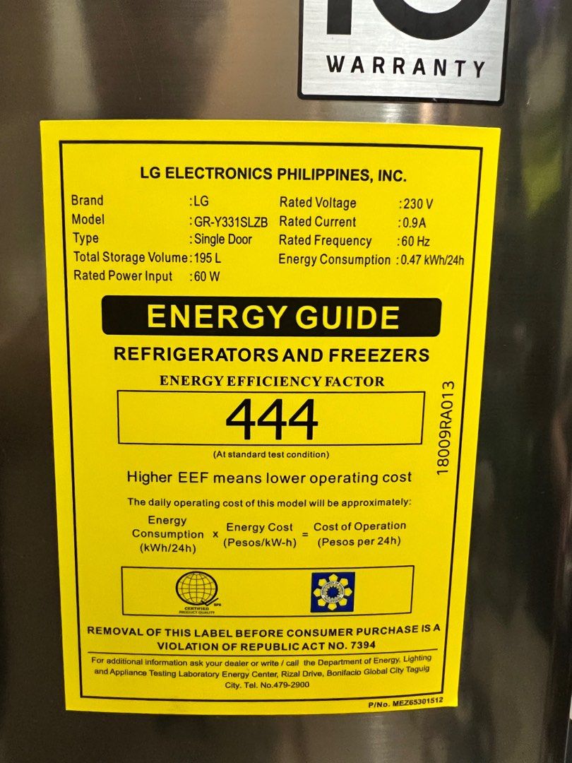 LG Smart Inverter Refrigerator (GR-Y331SLZB)., TV & Home Appliances ...