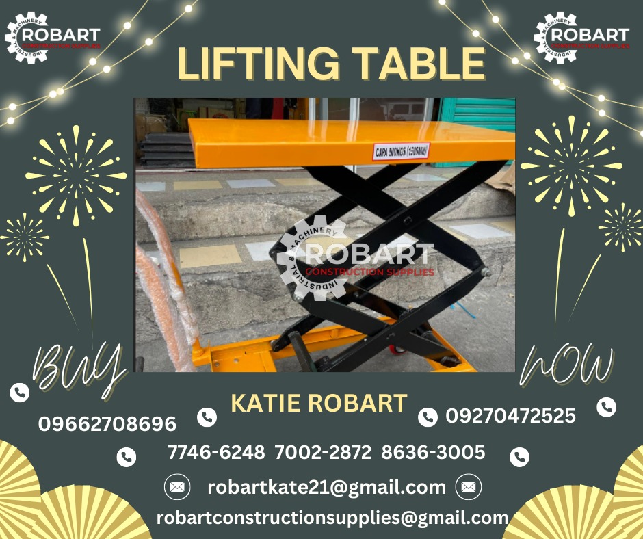 Lifting Table, Commercial & Industrial, Construction Tools & Equipment ...