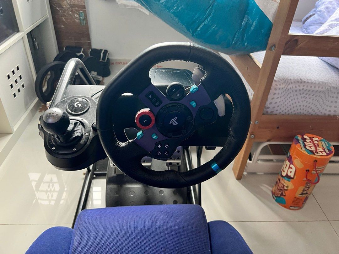 Logitech G29 with Sparco Cockpit rig, Video Gaming, Gaming Accessories ...