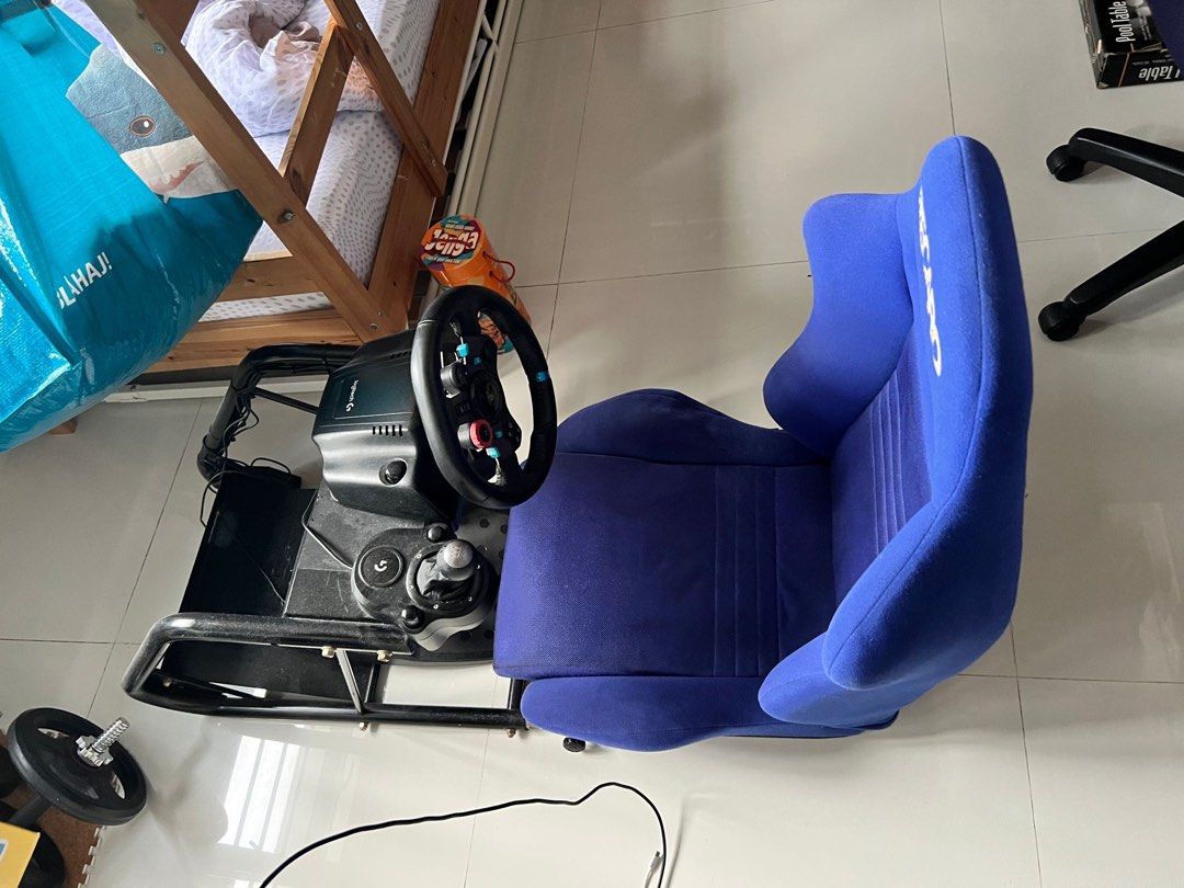 Logitech G29 with Sparco Cockpit rig, Video Gaming, Gaming Accessories ...