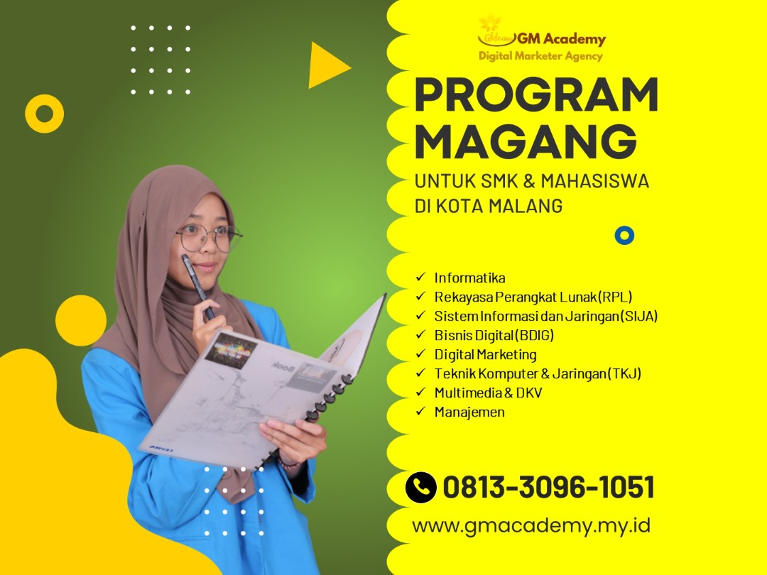 Lowongan Magang WMK 2024 di Malang, Jasa, Kursus dan Bimbingan Belajar ...