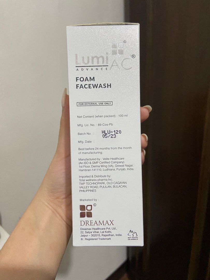 Lumi AC Foam Face Wash, Beauty & Personal Care, Face, Face Care on ...