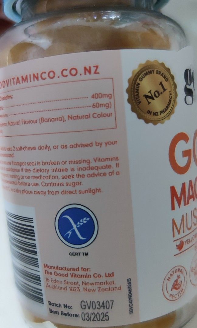 Magnesium Muscle Relax, Health & Nutrition, Health Supplements ...