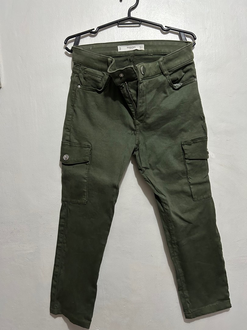 Mango Cargo Pants, Women's Fashion, Bottoms, Jeans on Carousell