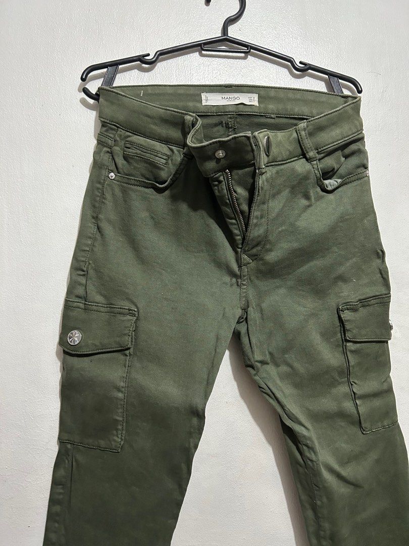 Mango Cargo Pants, Women's Fashion, Bottoms, Jeans on Carousell