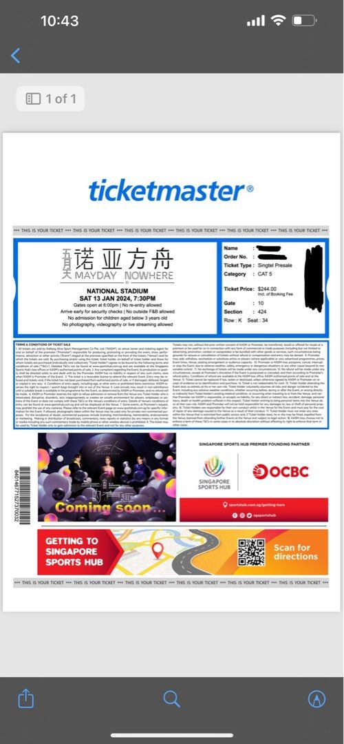 Mayday Concert Tickets 2024, Tickets & Vouchers, Event Tickets on Carousell
