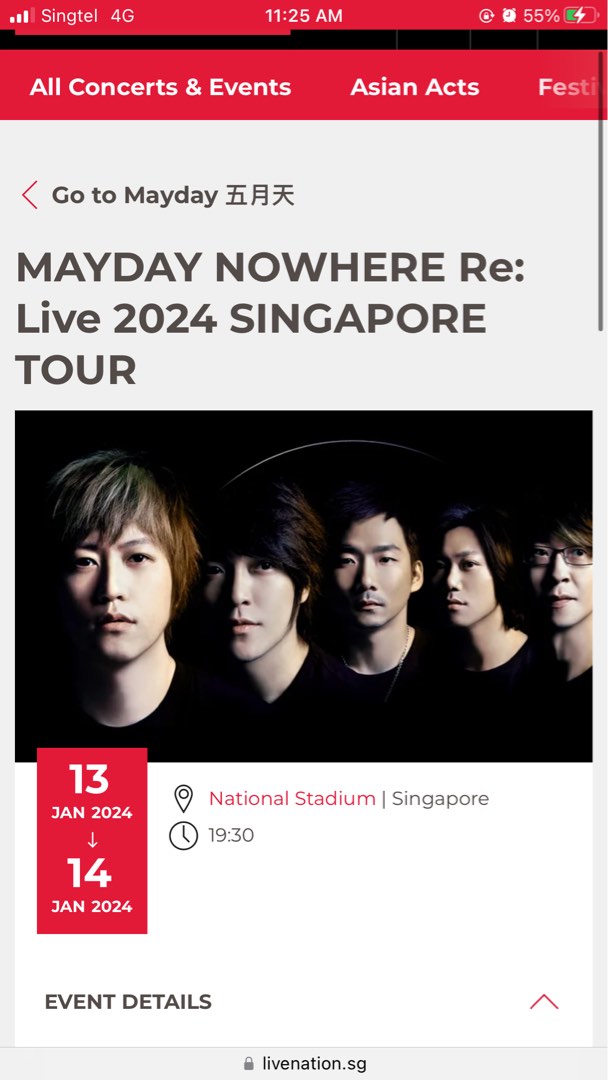 MAYDAY CONCERT TOUR 五月天, Tickets & Vouchers, Event Tickets on Carousell