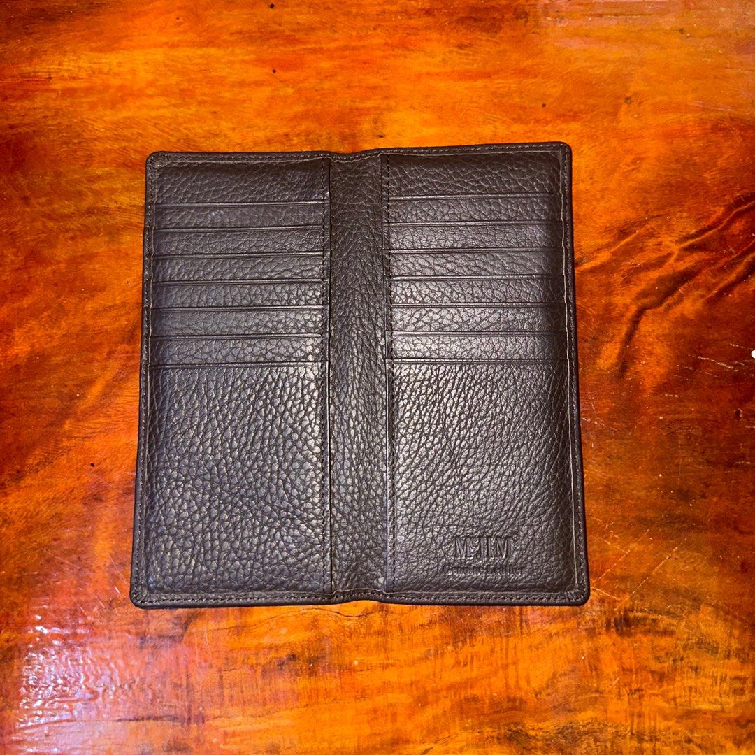 McJim classic leather long wallet, Women's Fashion, Bags & Wallets ...