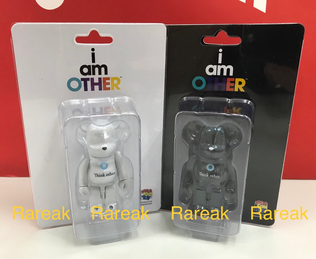 Medicom Bearbrick 2017 I am other Chrome Black & White 100% Think other ...