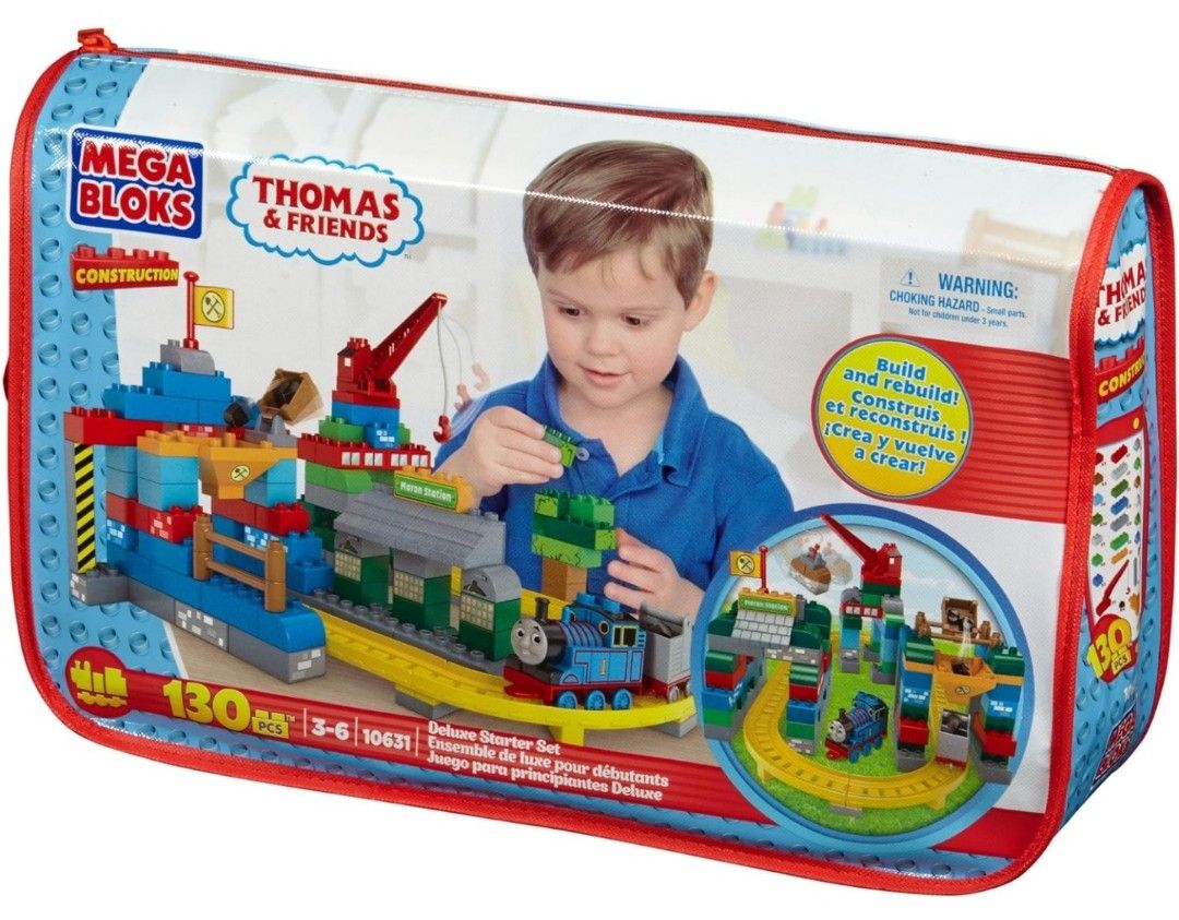 Mega Bloks Thomas The Train Deluxe Starter Set (Bag), Hobbies & Toys ...