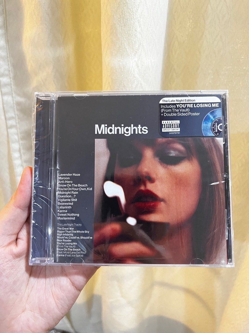 Midnights The Late Night Edition CD Taylor Swift, Hobbies & Toys, Music ...
