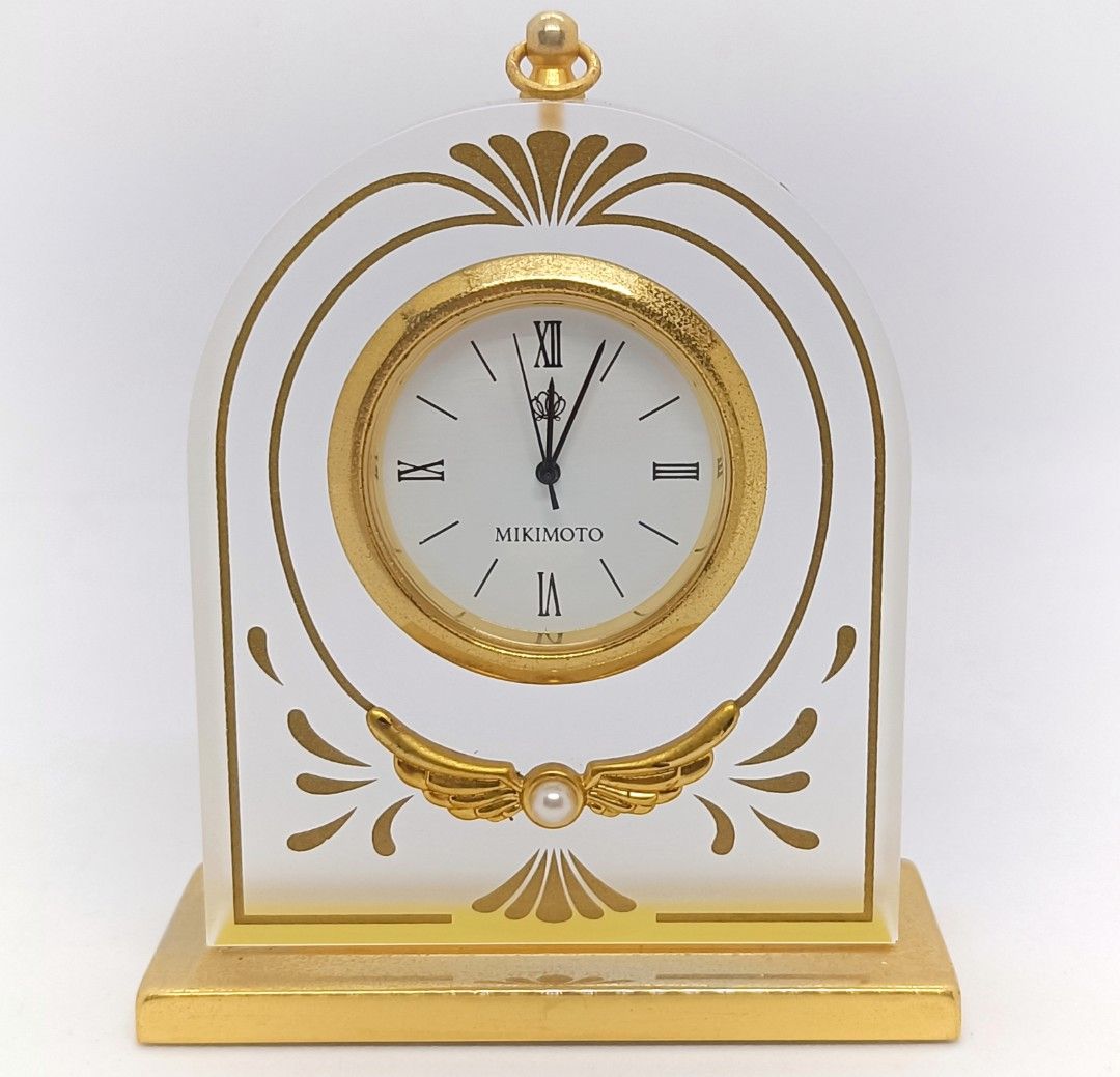 Mikimoto International Mini Desk Clock, Furniture & Home Living, Home ...