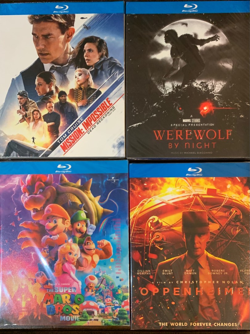 Mission : Impossible/ Super Mario / Werewolf by night / Oppenheimen Blu ...