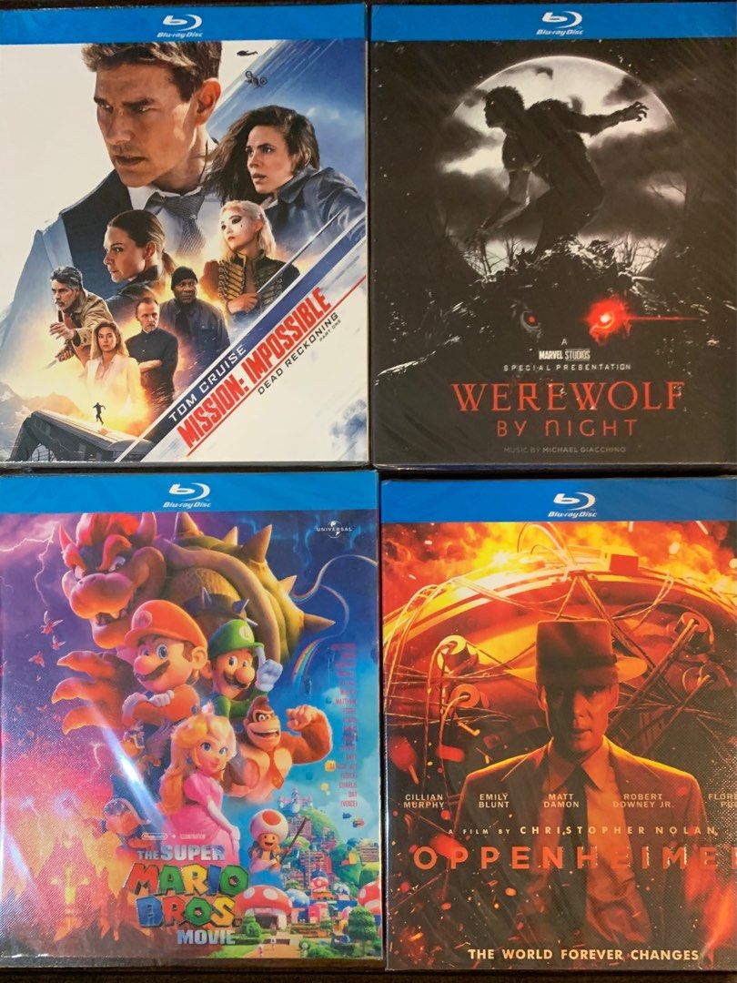Mission : Impossible/ Super Mario / Werewolf by night / Oppenheimen Blu ...