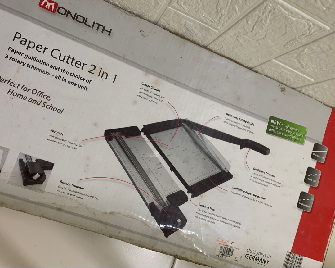 Monolith Paper Cutter 2 in 1, Hobbies & Toys, Stationary & Craft, Craft ...