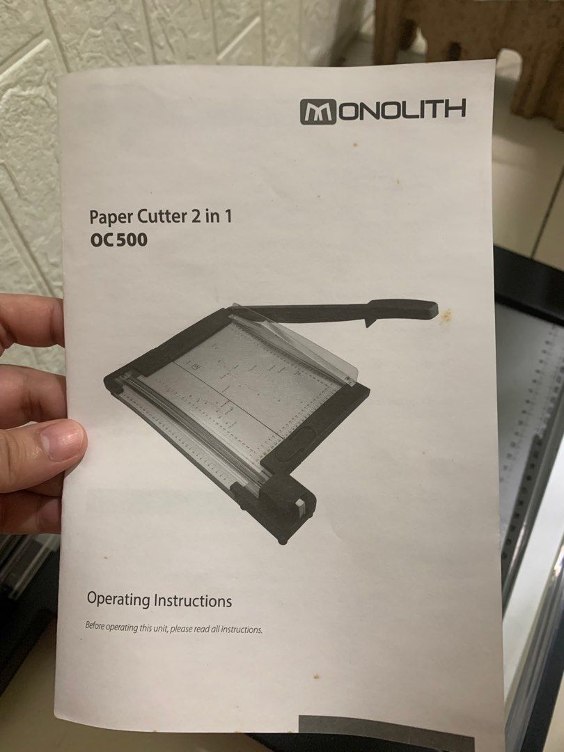 Monolith Paper Cutter 2 in 1, Hobbies & Toys, Stationary & Craft, Craft ...