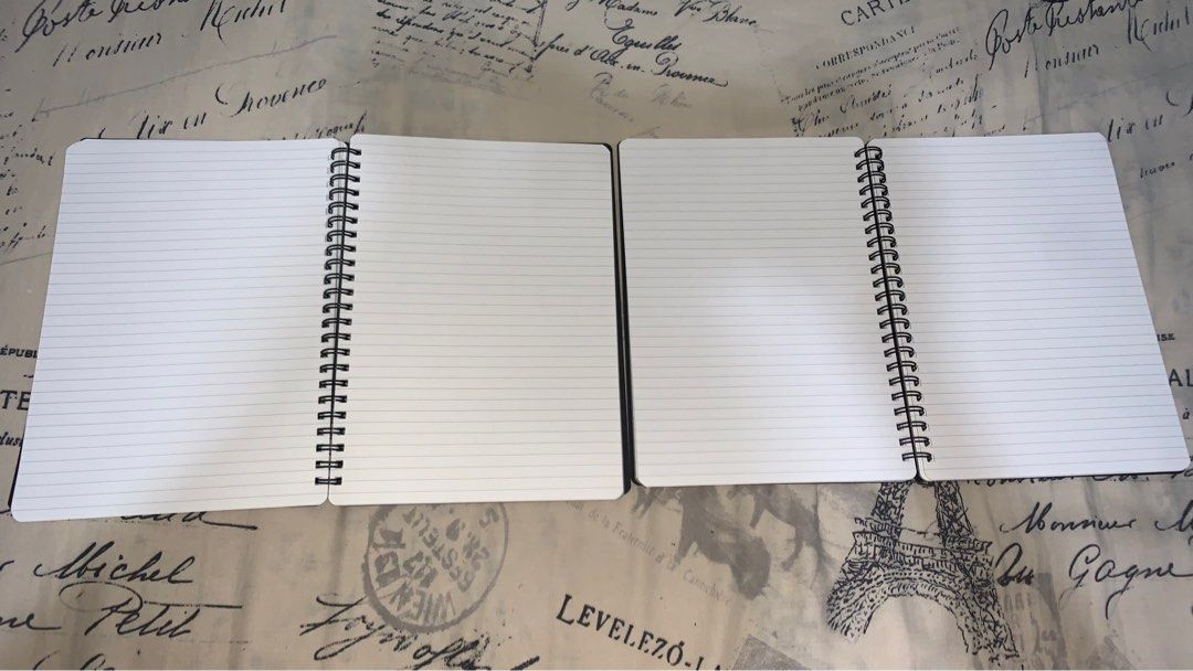 MUJI Ruled Ring Notebook w/ Elastic Band A5, Hobbies & Toys, Stationary ...