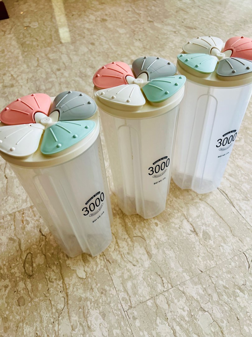 Multi compartment storage jars, Furniture & Home Living, Kitchenware ...