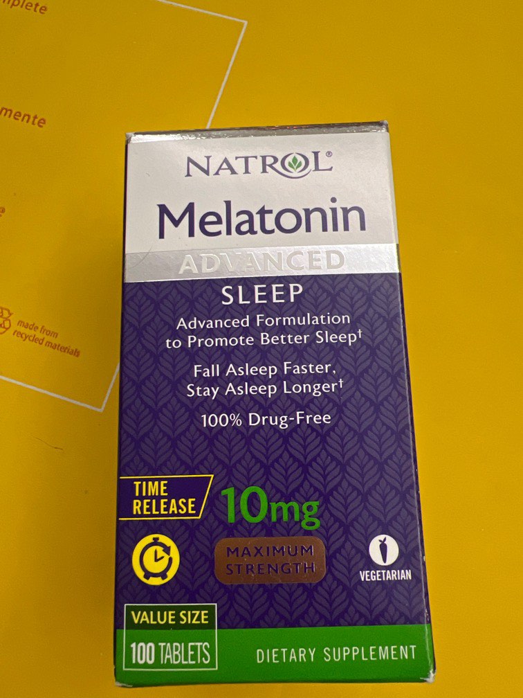 Natrol Melatonin Advance Sleep 10mg maximum strength 100 tablets ...