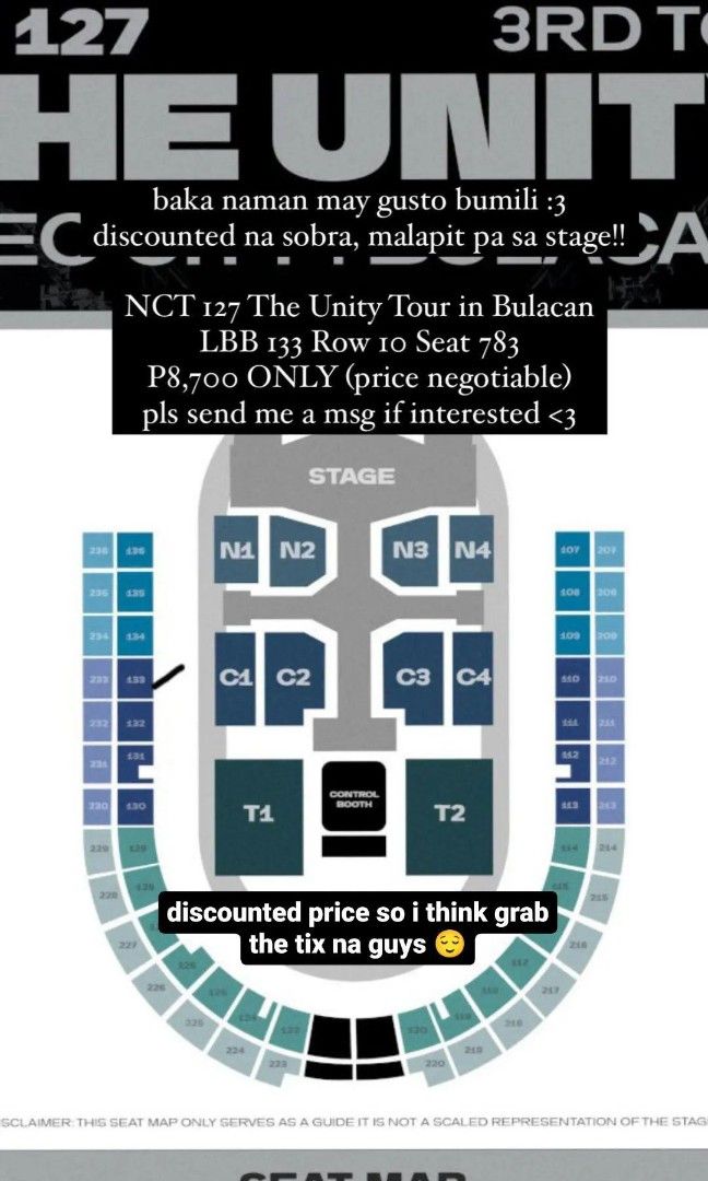 NCT127 The Unity Tour Bulacan, Announcements on Carousell